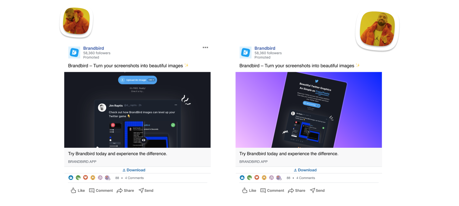 Better LinkedIn posts with BrandBird