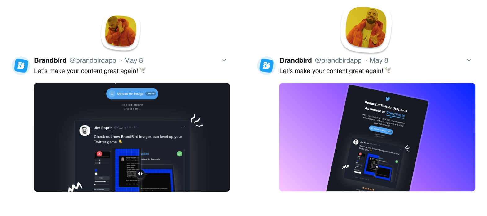 Better Twitter/X posts with BrandBird Better Twitter/X posts with BrandBird